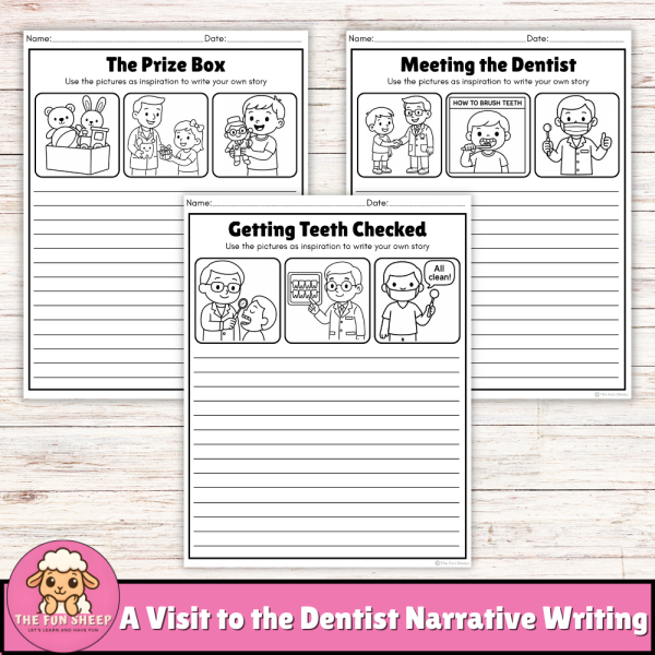 A Visit to the Dentist Narrative Writing |Dentist Office Story Starters ...