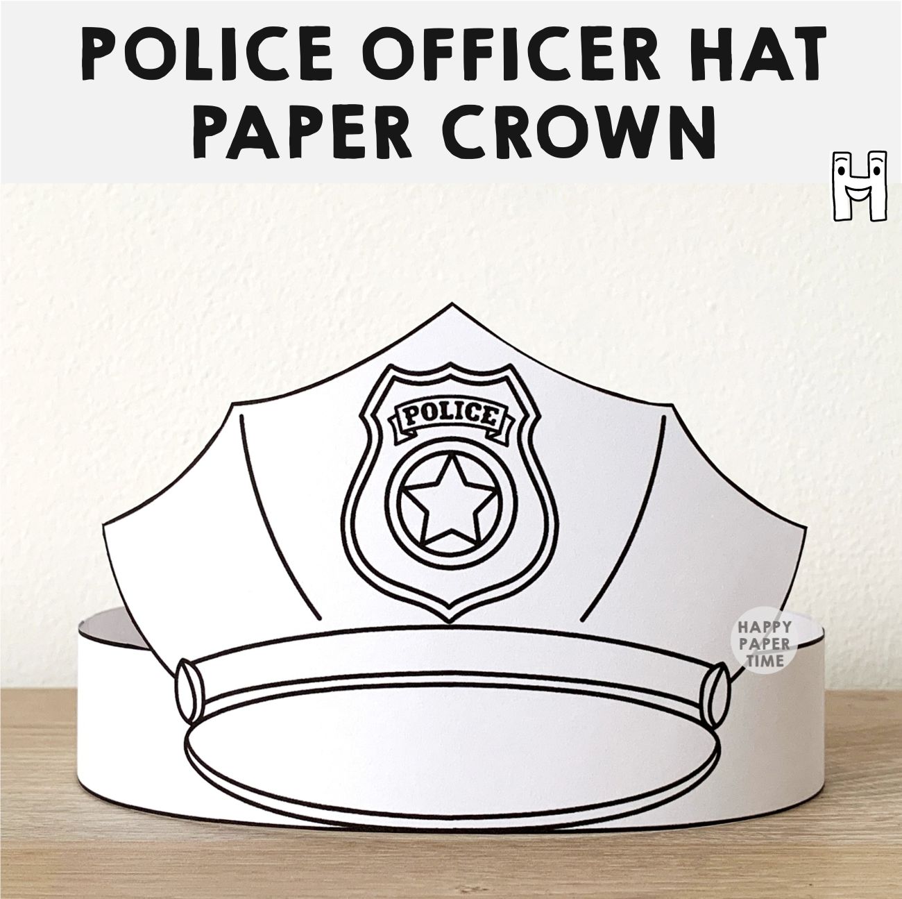 Policeman Craft Template