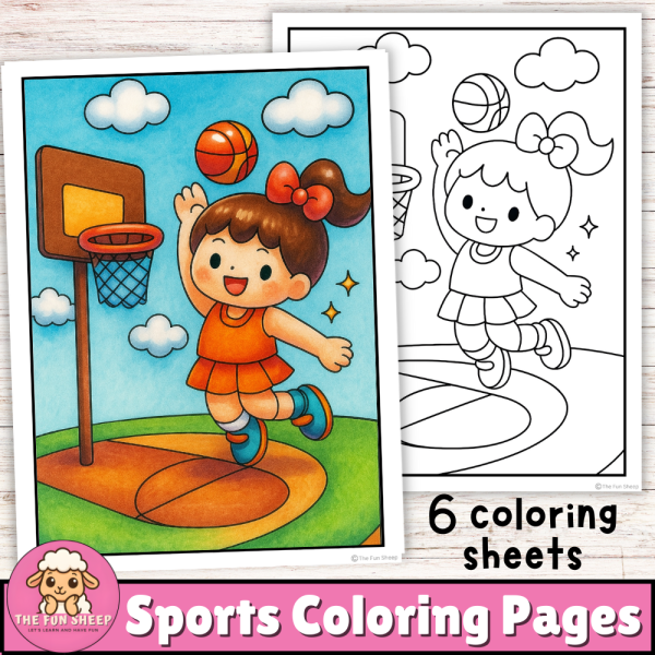 Sports Coloring Pages | Fun Sports-Themed Coloring Worksheets | Made By ...