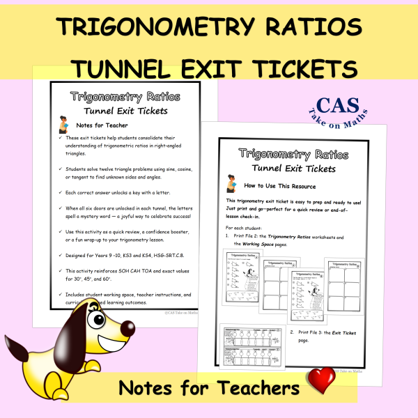 Right Triangle Trigonometry Exit Ticket – Crack the Code & Escape the ...