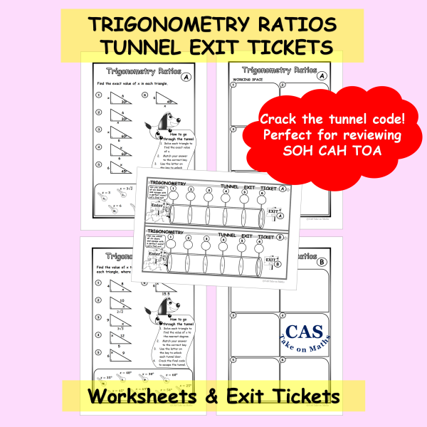 Right Triangle Trigonometry Exit Ticket – Crack the Code & Escape the ...