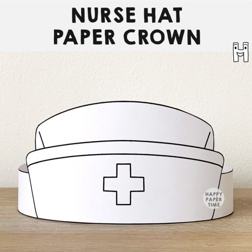 Community Helpers Paper Hats Career Day Printable Paper Coloring Craft ...