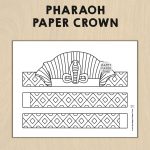 Pharaoh Paper Crown Headband Printable ancient Egypt Coloring Craft ...