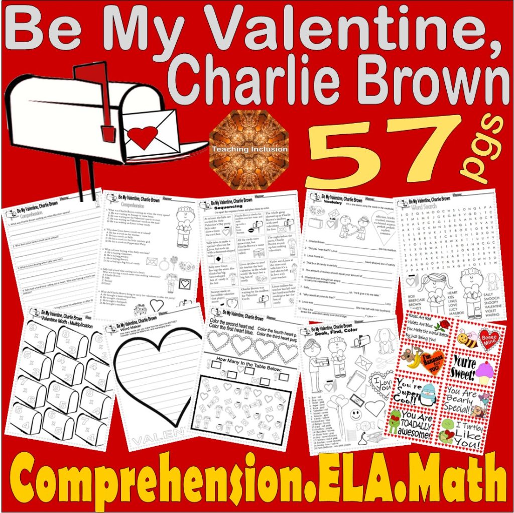 Be My Valentine, Charlie Brown Read Aloud Book TV Study Companion ...