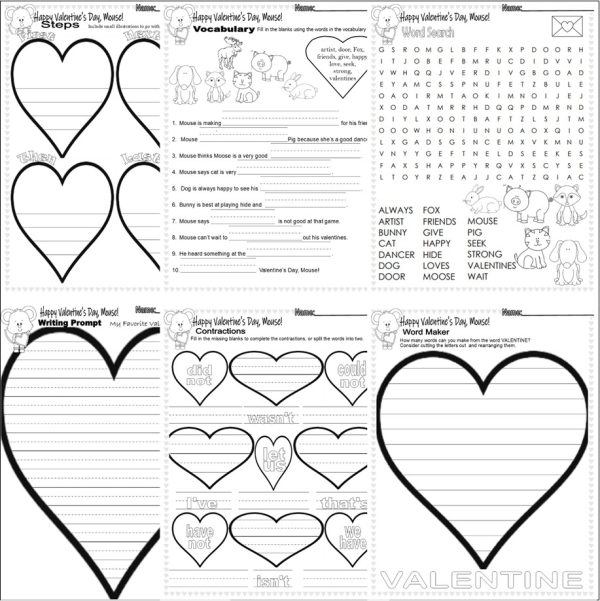 Happy Valentine’s Day, Mouse! Read Aloud Book Companion Comprehension ...