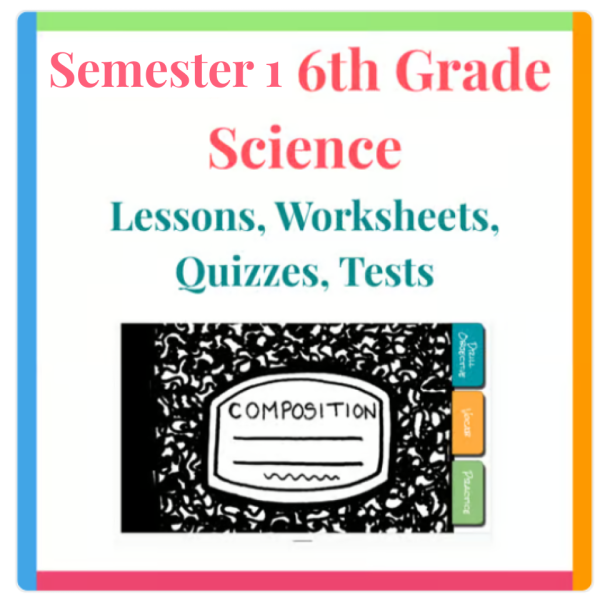 Semester 1 of 6th Grade Science Powerpoint Lessons & Worksheets - Made ...