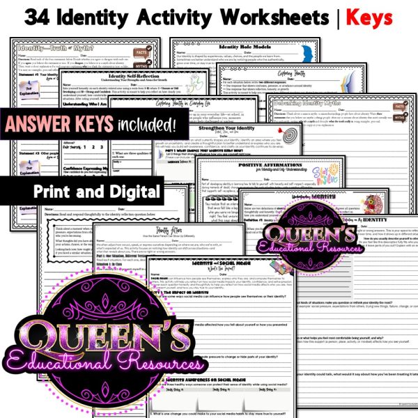 Identity Activities | Self-Awareness | SEL | Belonging | Acceptance ...