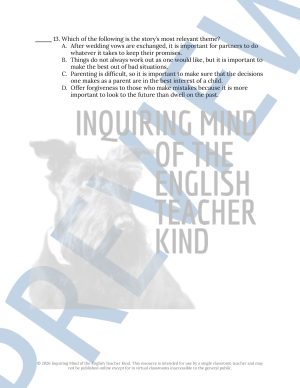 "Singing, Springing Lark" Close Reading Analysis Worksheet | Grimm's ...