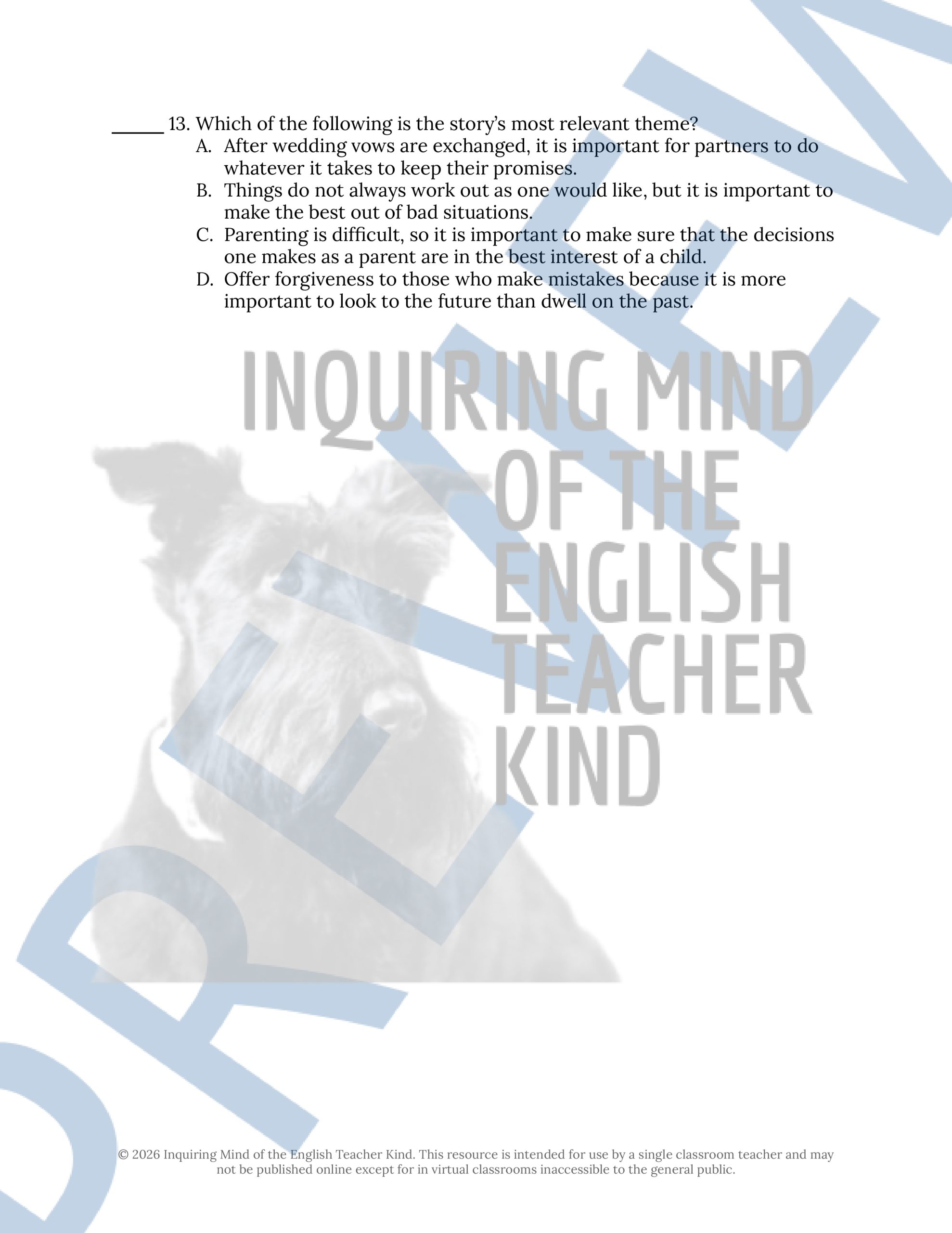 "Singing, Springing Lark" Close Reading Analysis Worksheet | Grimm's ...