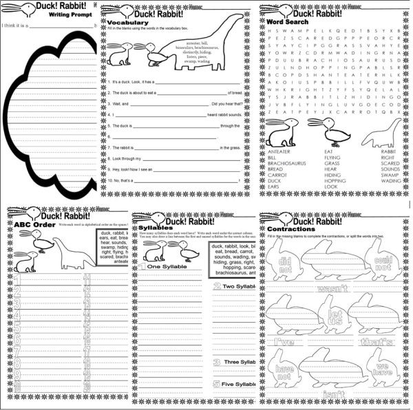Duck! Rabbit! Read Aloud Book Companion Reading Comprehension ELA Math ...