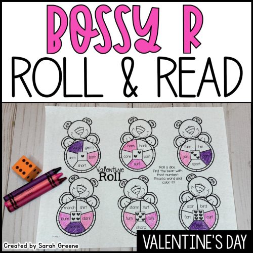 Valentine's Day Bossy R Roll & Read Games - Made By Teachers