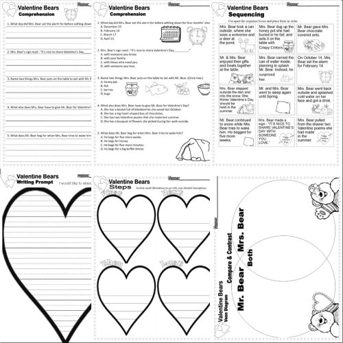 The Valentine Bears Read Aloud Book Companion Reading Comprehension ELA ...