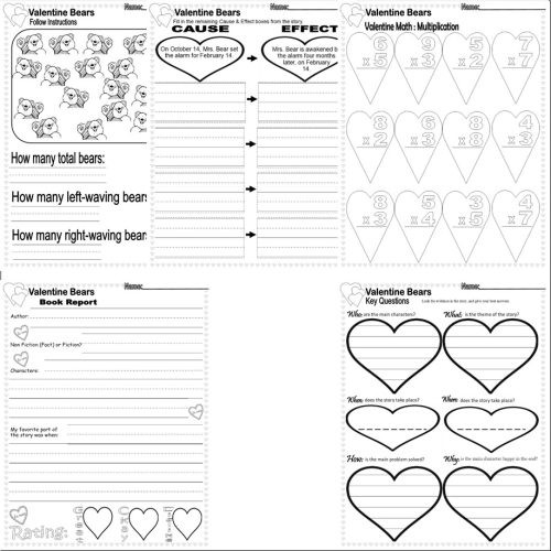 The Valentine Bears Read Aloud Book Companion Reading Comprehension ELA ...