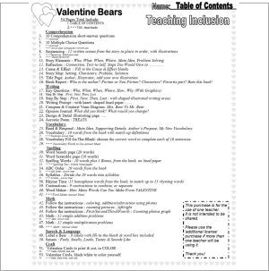 The Valentine Bears Read Aloud Book Companion Reading Comprehension ELA ...