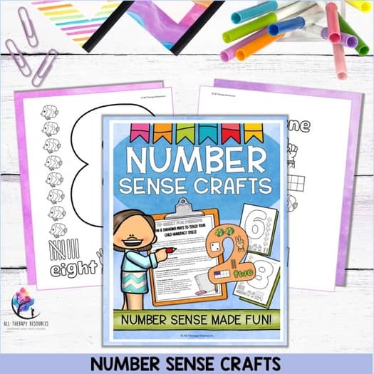 NUMBER SENSE CRAFTS - Exploring Numbers 1-10 - Fine Motor Skills - Made ...
