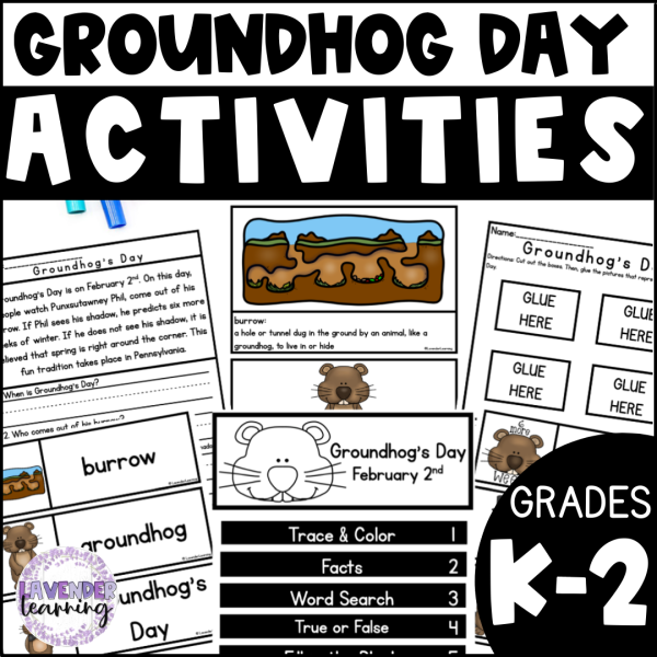 Groundhogs Day Activities First Grade Mini Book Sequencing History ...