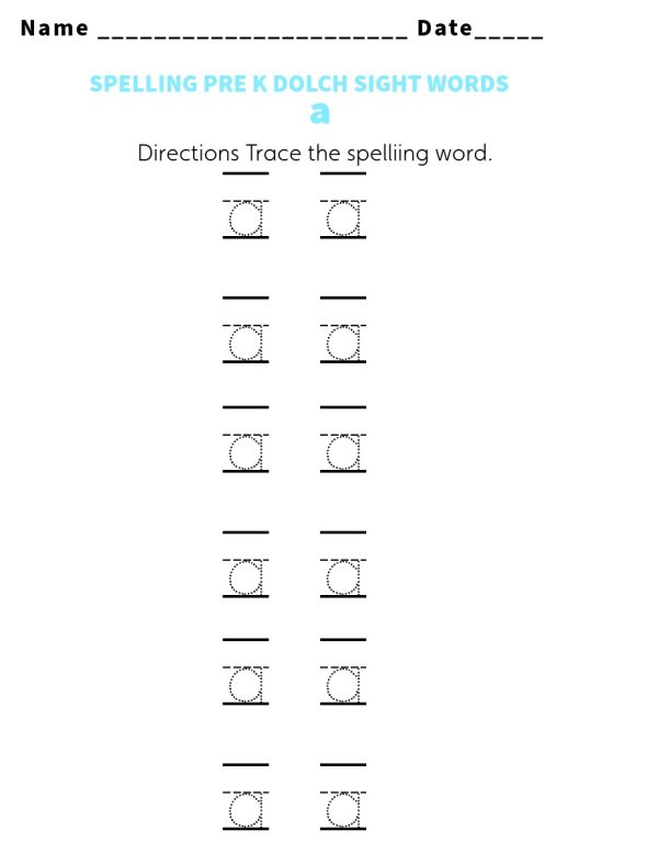 Pre K Dolch Sight words | Made By Teachers