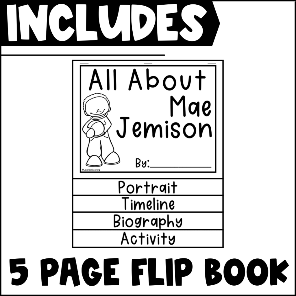 Mae Jemison Biography Activities, Flip Book, and Report - Black History ...