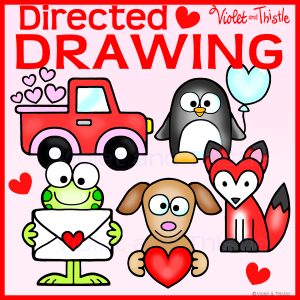 Directed Drawing Valentine Day Learn How to Draw Step by Step Guide ...