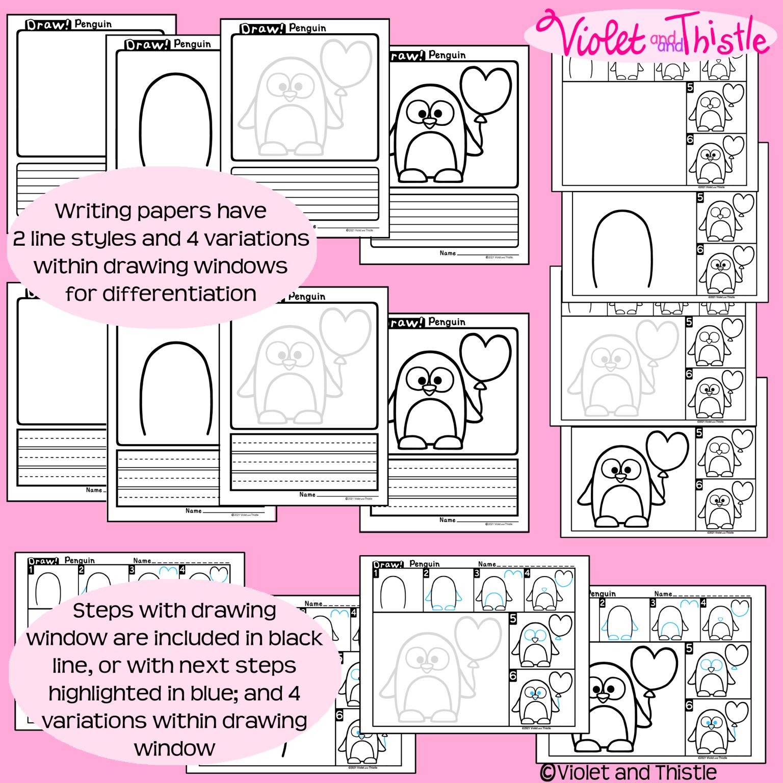 Directed Drawing Valentine Day Learn How to Draw Step by Step Guide ...