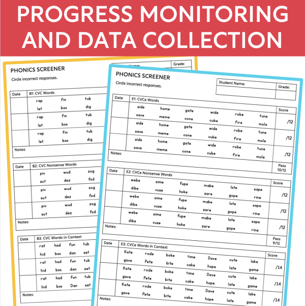 Quick Phonics Screener Decoding Assessment Progress Monitoring with ...