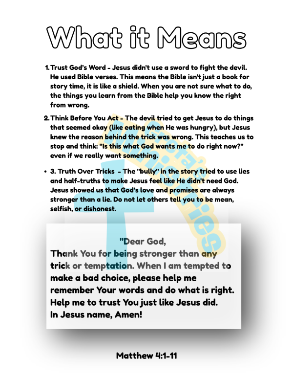 Jesus is Tempted Story Coloring Book Lesson + Teacher Extras (Matthew 4 ...