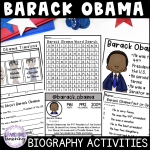 Barack Obama Biography Activities for Kindergarten, 1st Grade, & 2nd ...