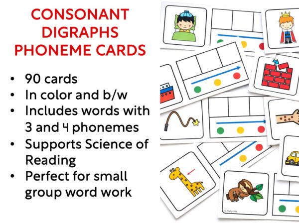 Digraphs Phoneme Blending Grapheme Mapping Cards Elkonin Boxes ...