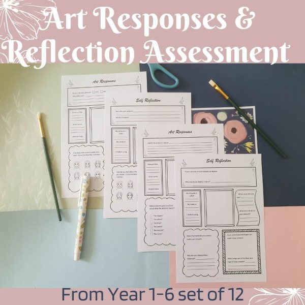 Art Reflection & Assessment Bundle Respond Compare Reflect Feedback ...
