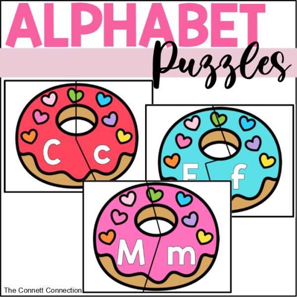Donut Alphabet and Number Flash Cards and Puzzles | Made By Teachers