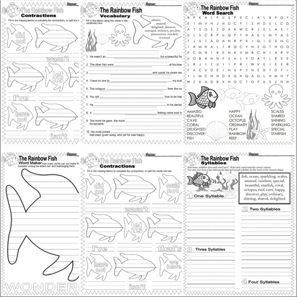 The Rainbow Fish Book Companion Reading Comprehension | Made By Teachers