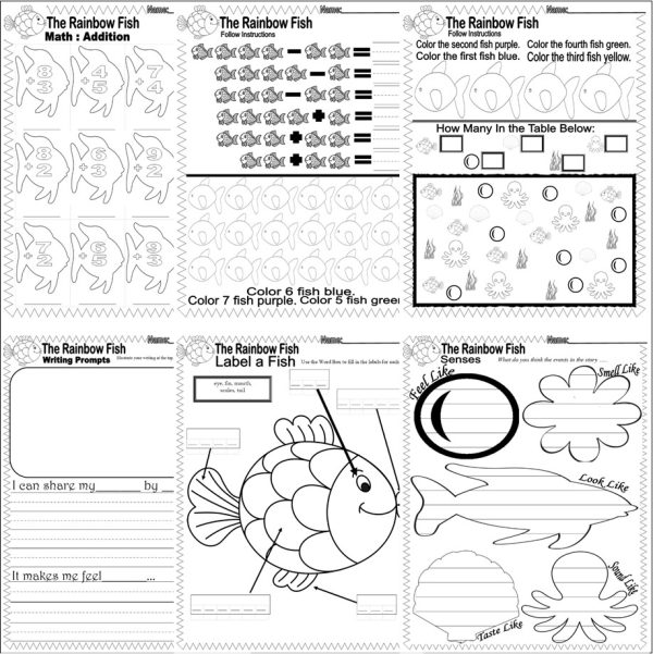 The Rainbow Fish Book Companion Reading Comprehension - Made By Teachers