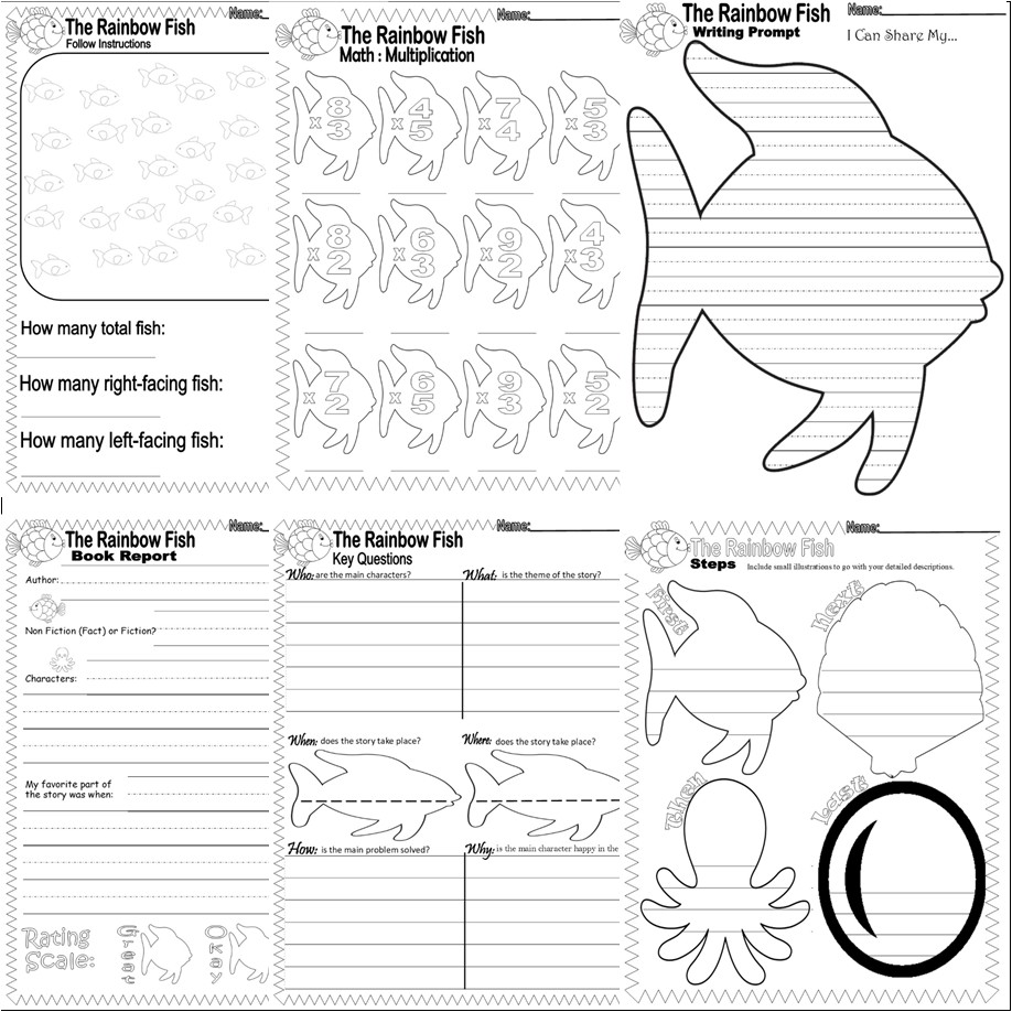 The Rainbow Fish Book Companion Reading Comprehension | Made By Teachers
