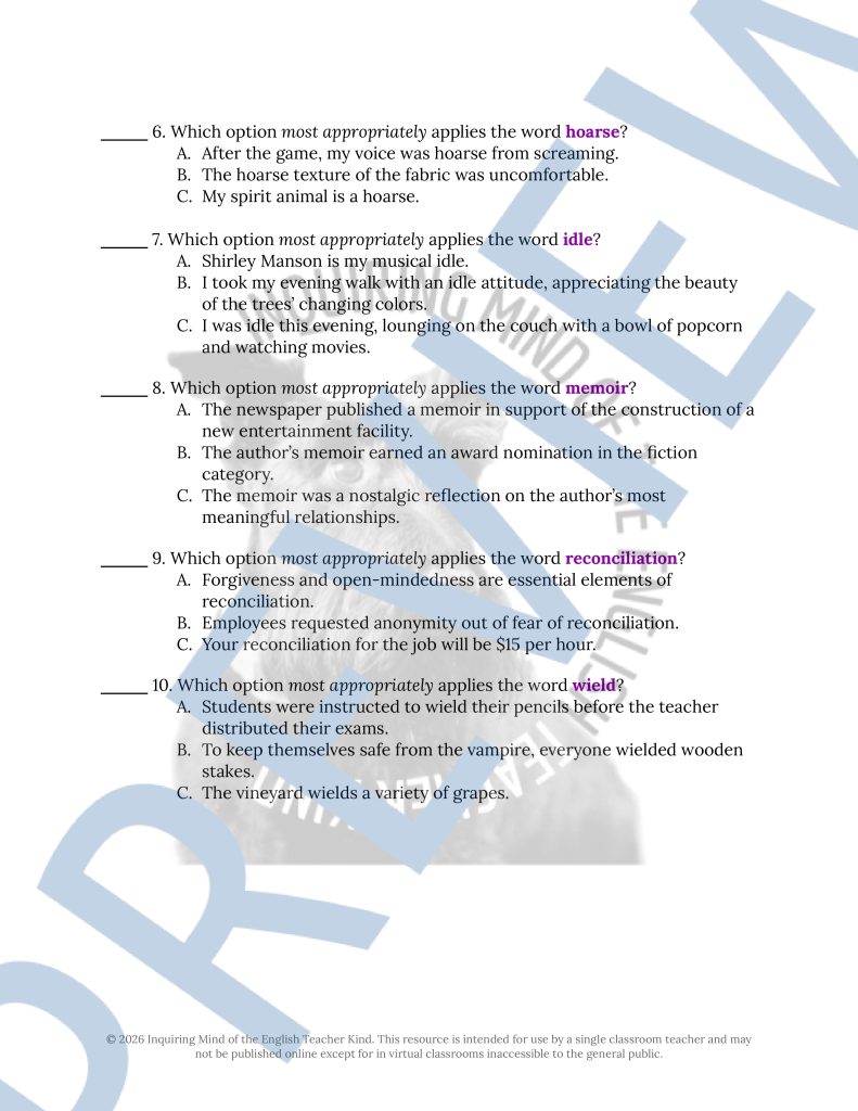 The Hobbit Chapters 17, 18, and 19 Vocabulary Games | Crossword Puzzle ...