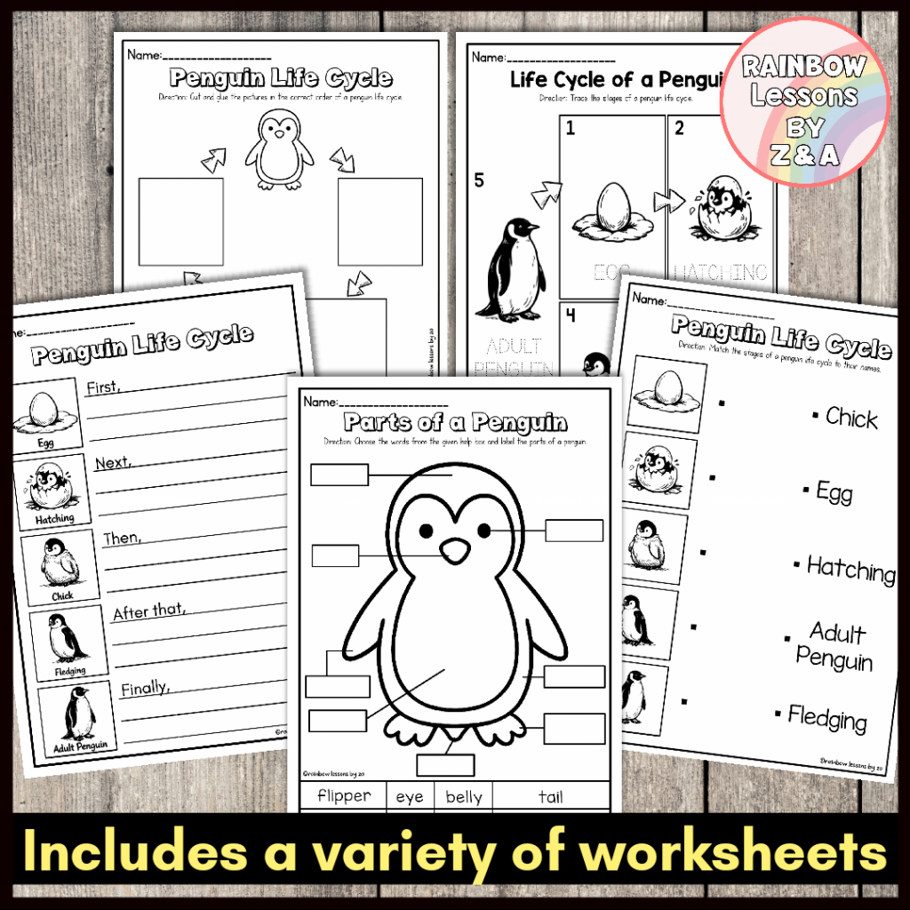 Life Cycle Of A Penguin Crafts | Penguin Activities | All About ...