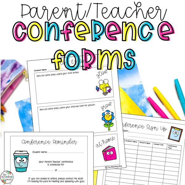 Preschool Parent Teacher Conference Forms | Made By Teachers