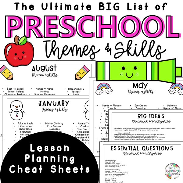 Preschool Lesson Plan Themes and Skills - Made By Teachers