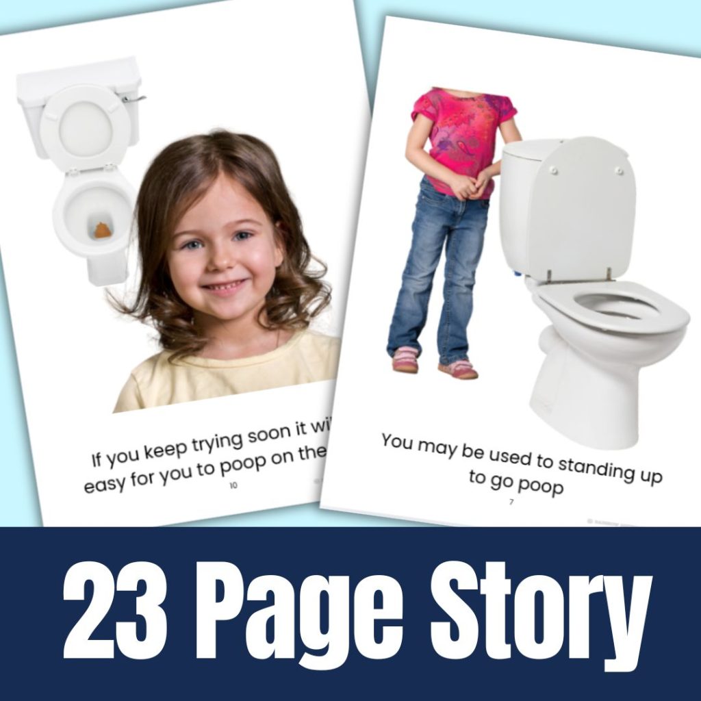 Poop in Potty Toilet Training Social Story (Girl) Autism Potty Training ...