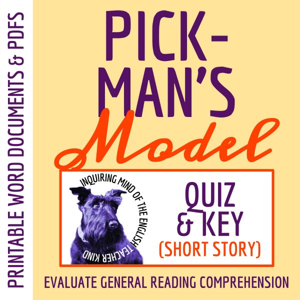 "Pickman's Model" by H.P. Lovecraft Quiz and Answer Key (Halloween ...