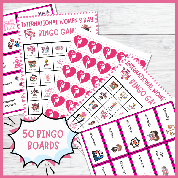 No Prep International Women's Day Bingo Game Women's History Month ...