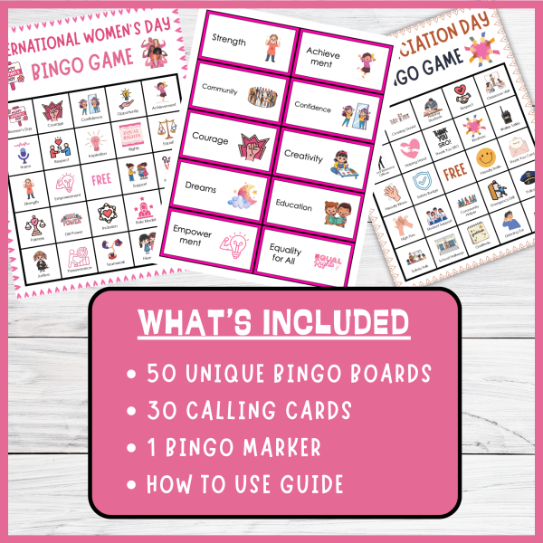 No Prep International Women's Day Bingo Game Women's History Month ...