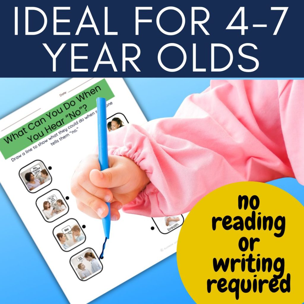 Accepting No Worksheets & Activities Autism Preschool K Social Skills ...