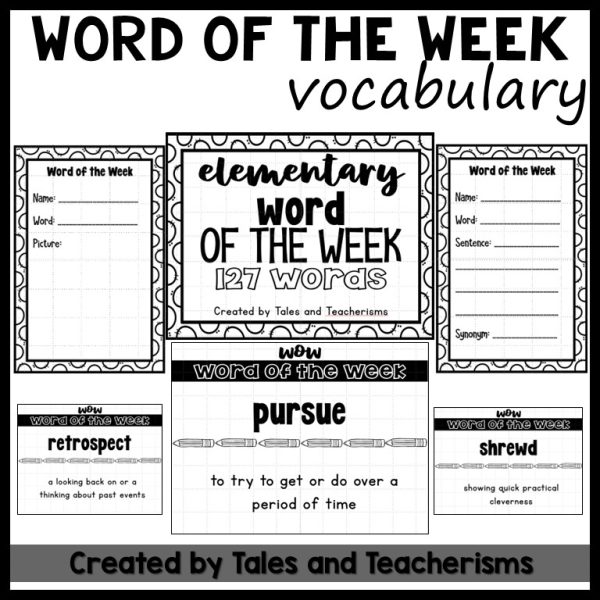 Word of the Week: Improve Vocabulary in Reading, Writing, and Speaking ...