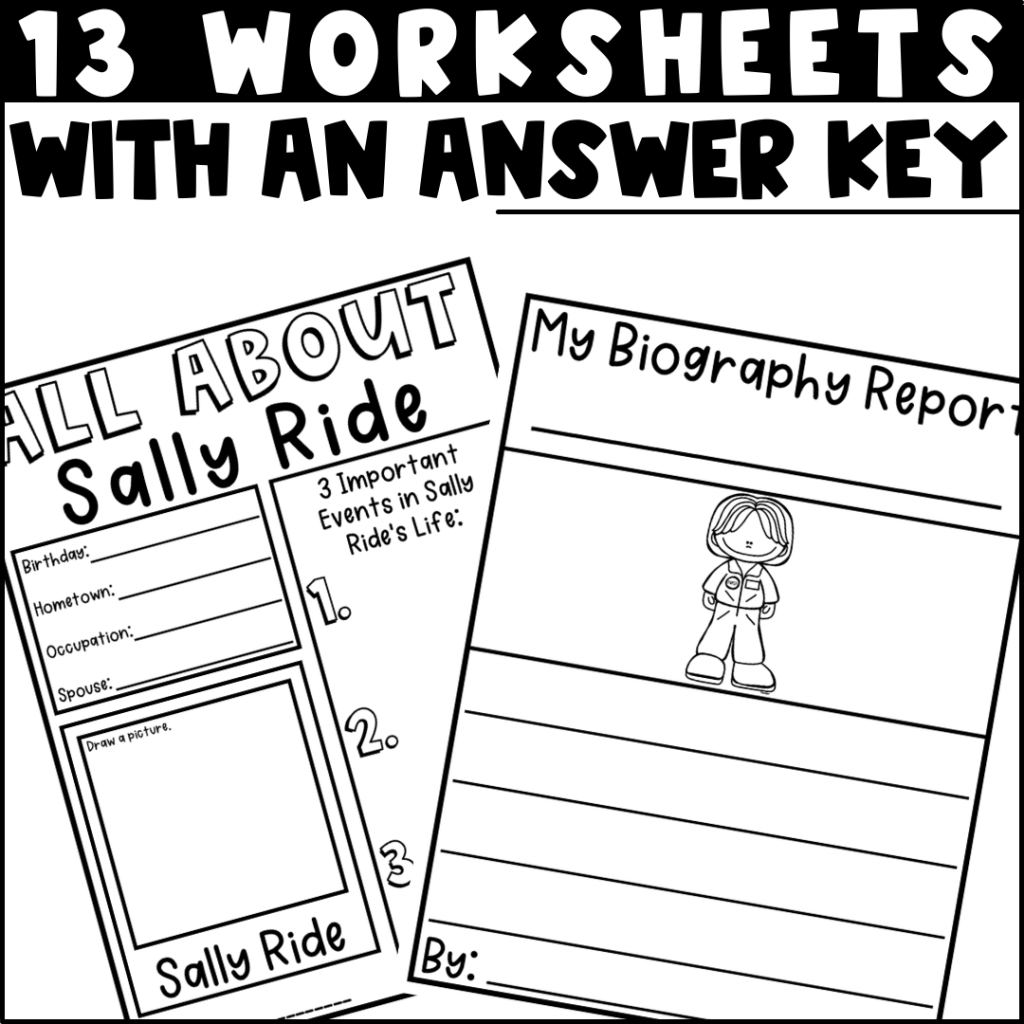 Sally Ride Biography Activities Women's History Month | Made By Teachers
