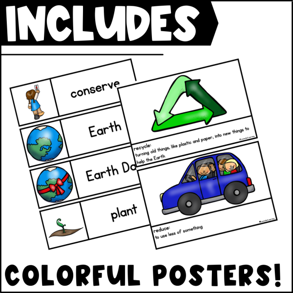 Earth Day Cut Paste Mini Book Flipbook Vocabulary Words History ...