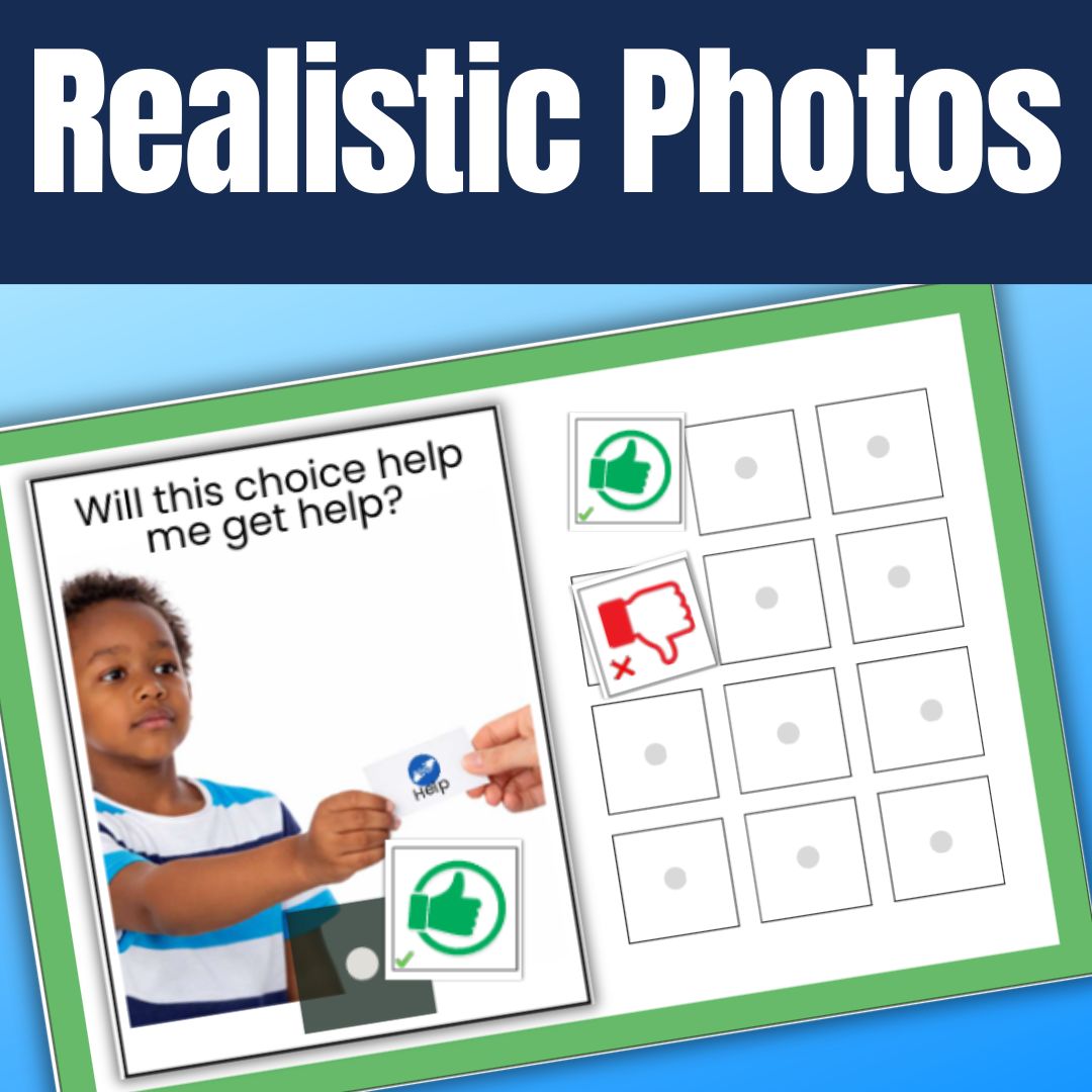 Asking For Help Adapted Book Preschool Autism Social Skills SEL ...