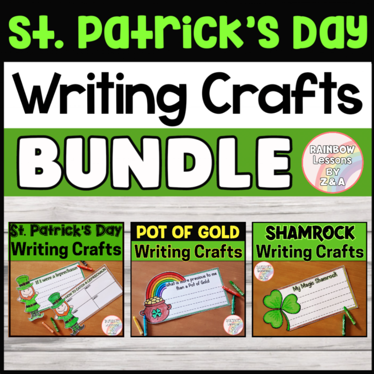 St Patricks Day Writing Craft BUNDLE | Leprechaun Craft | Shamrock ...