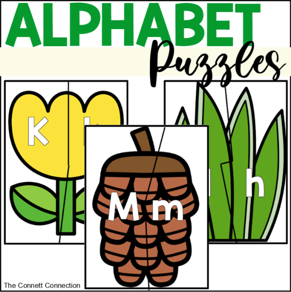 Plants Alphabet and Number Flash Cards and Puzzles | Made By Teachers