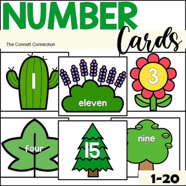 Plants Alphabet and Number Flash Cards and Puzzles | Made By Teachers