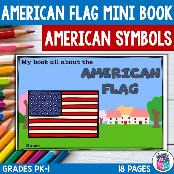 American Flag Mini Book for Early Readers: American Symbols - Made By ...